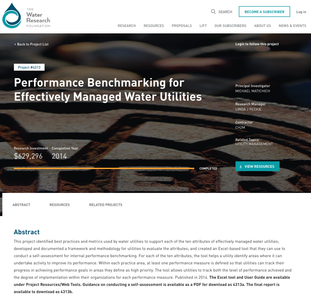 Effective Utility Management: Performance Benchmarking for Effectively ...