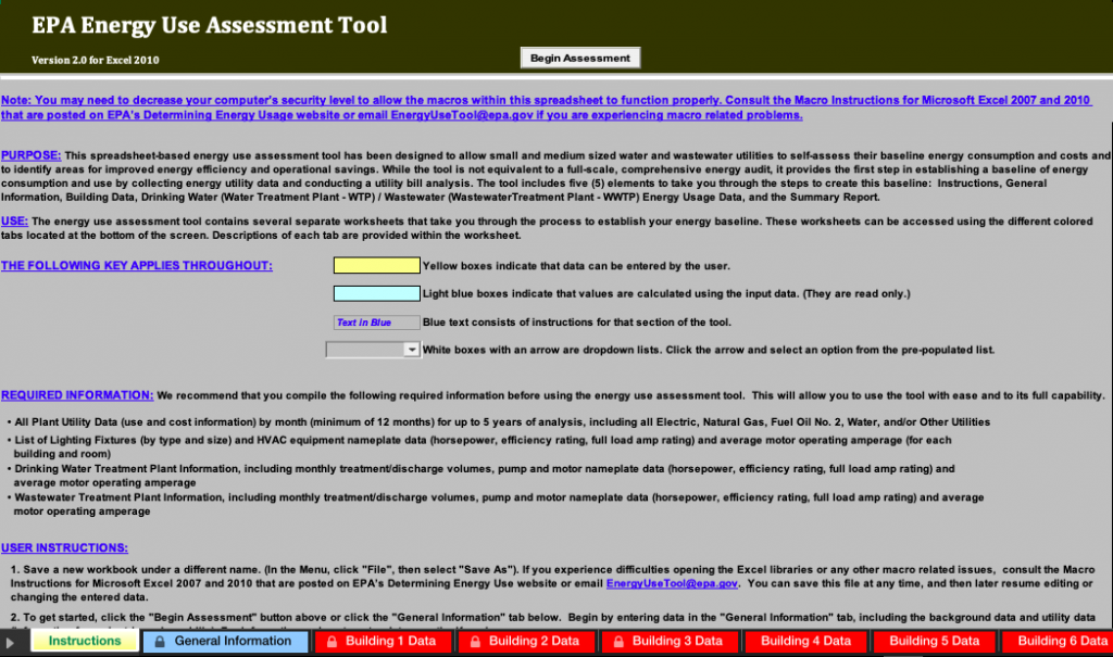 EPA Energy Use Assessment Tool for Drinking Water Systems - Southwest ...